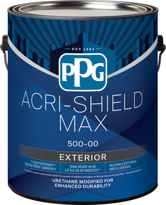 PPG ACRI-SHIELD MAX EXTERIOR FLAT GALLON – BUYPAINTNOW.COM